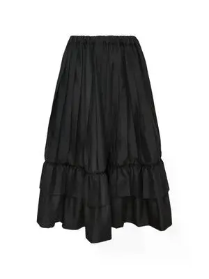 COMME DES GARÇONS TAO Pleated Ruffled Midi Skirt