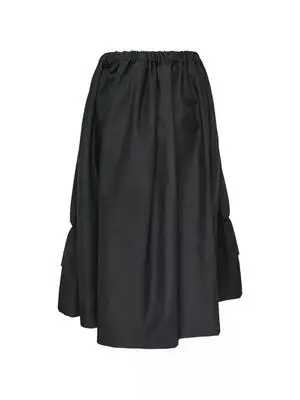 COMME DES GARÇONS TAO Pleated Ruffled Midi Skirt