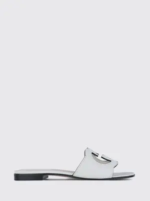 Gucci Interlocking G Leather Mules - White