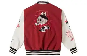 VANS X The Monsters Baseball Jacket 'white Red