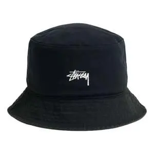 StÜssy Reversible Stock Bucket Hat 'black Olive - Black/olive