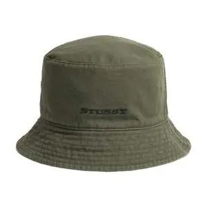 StÜssy Reversible Stock Bucket Hat 'black Olive