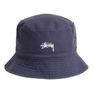StÜssy Reversible Stock Bucket Hat 'navy Stone - Navy/stone