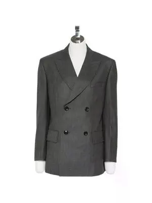Junya Watanabe Double-breasted Wool Blazer - Grey