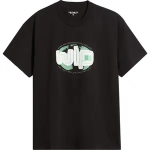 Carhartt Work In Progress Wireless Cotton Graphic T-shirt - Black