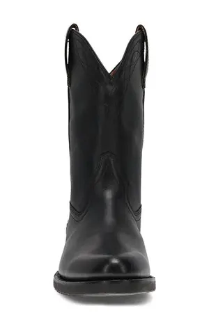 THE FRYE COMPANY Wyatt Pull On Leather Western Boot - Black