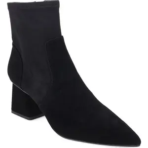 Pelle Moda Ilima Leather Pointed Toe Bootie Black