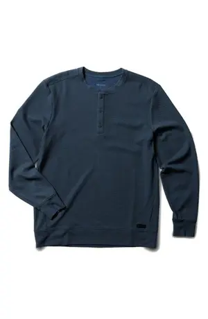 OUTDOOR RESEARCH Eclipse Waffle Long Sleeve Henley - Atlantic