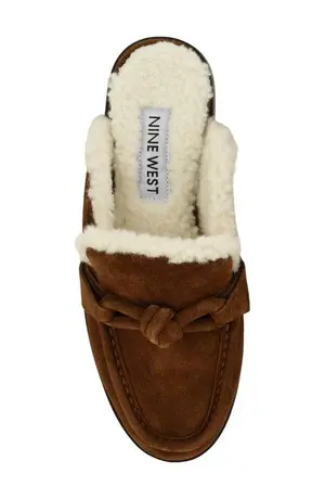 Nine West Mavey Leather Flat Mule - Mbr01
