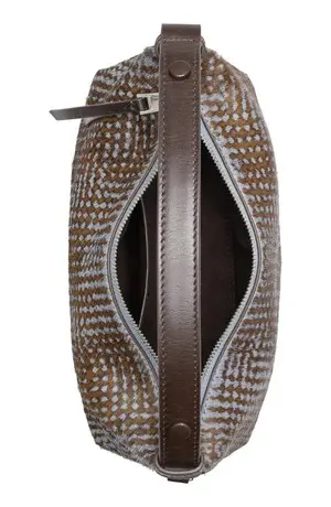 Tory Burch Mellow Haircalf Shoulder Bag - Dusky Blue Multi