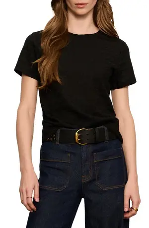 Sanctuary Icon Texture T-shirt - Black