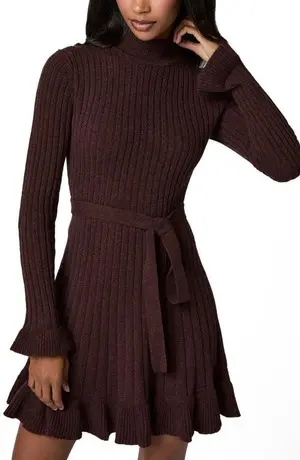 Paige Sandria Wool & Cotton Blend Sweater Dress
