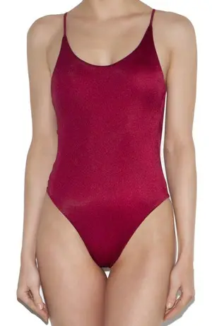 CHERINA BEACHWEAR Cape Town Over-the-shoulder Ties One-piece Swimsuit - Red