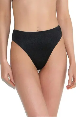 CHERINA BEACHWEAR George High-waisted Bikini Bottom - Black