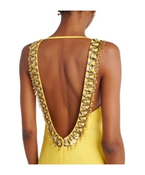 Valentino Garavani Embellished Linen Gown