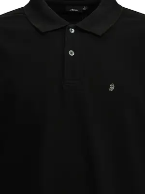 StÜssy Logo Long Sleeve Polo Shirt