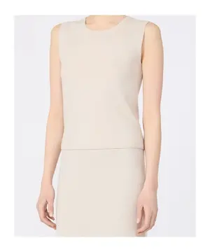 Max Mara Sleeveless Wool And Cashmere Sweater