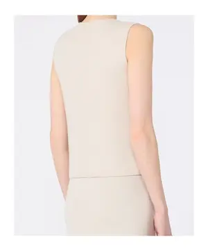 Max Mara Sleeveless Wool And Cashmere Sweater