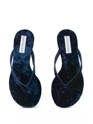 Christopher Esber Scala Velvet Wedge Pumps
