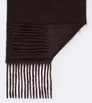 Acne Studios Fringed Alpaca And Wool Scarf