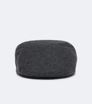 Jacquemus Valérie Virgin Wool Flat Cap - Grey