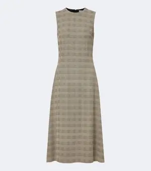 EMILIA WICKSTEAD Rumi Prince Of Wales Check Midi Dress - Beige