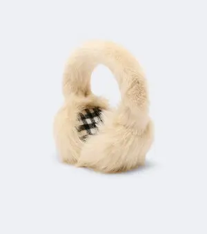 Burberry Shearling Earmuffs - Beige