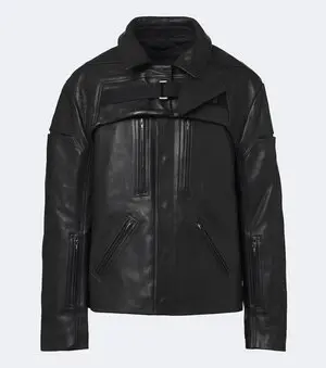 Rick Owens Mac Convertible Leather Jacket