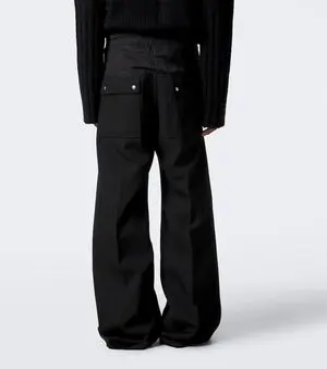 Rick Owens Bela Virgin Wool Wide-leg Pants