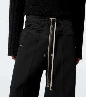 Rick Owens Bela Virgin Wool Wide-leg Pants