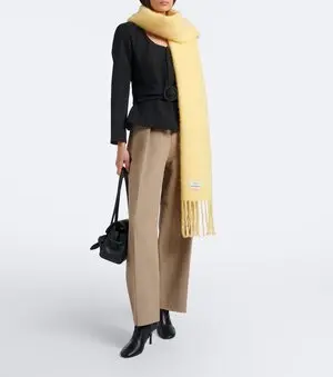 Jacquemus Carro Alpaca, Mohair, And Wool-blend Scarf
