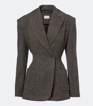 Magda Butrym Double-breasted Wool And Cashmere-blend Blazer