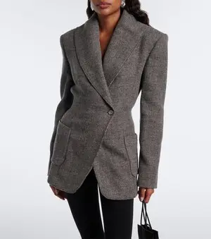 Magda Butrym Double-breasted Wool And Cashmere-blend Blazer