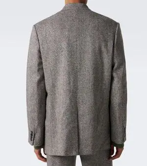 Dries Van Noten Checked Double-breasted Wool Blazer