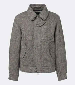 Dries Van Noten Checked Wool Jacket - Grey
