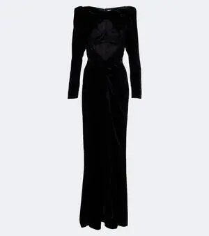 Balmain Velvet Gown - Black