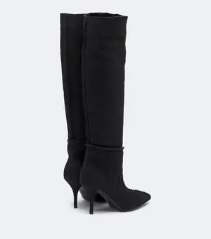 Magda Butrym Shearling-lined Suede Knee-high Boots