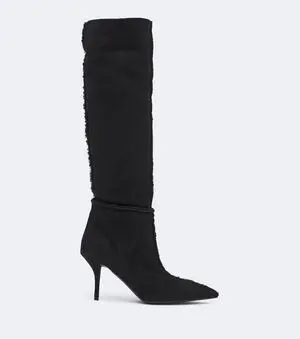 Magda Butrym Shearling-lined Suede Knee-high Boots