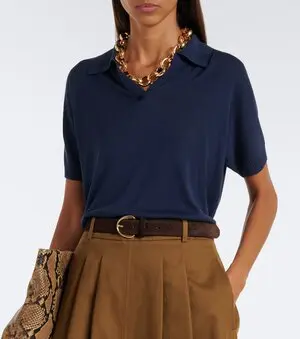 JOSEPH Niata Silk Polo Shirt