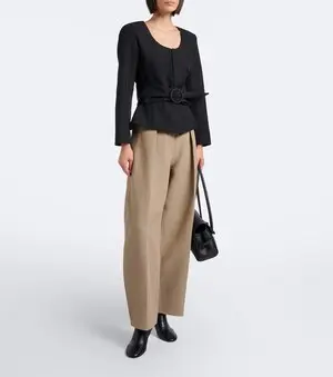 Jacquemus Collant Leather Ankle Boots