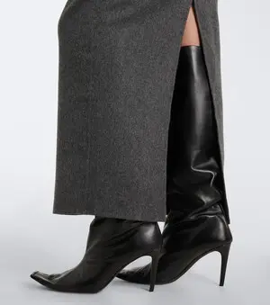Khaite Marlene Leather Knee-high Boots