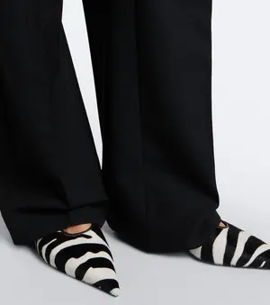TOTEME Zebra-print Calf Hair Pumps