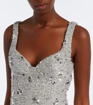 Simkhai Viella Sequined Tweed Gown