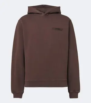 Jacquemus Logo Cotton Fleece Hoodie