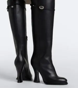 Burberry Ekd Leather Knee-high Boots