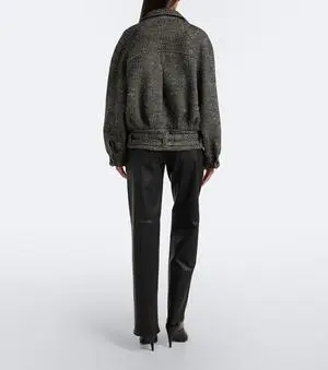 7 For All Mankind Stovepipe Leather Straight Pants