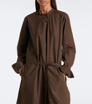 LEMAIRE Vareuse Belted Cotton And Silk Midi Dress