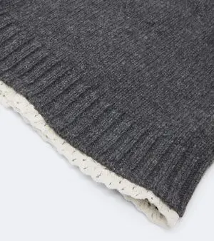 Magda Butrym Crochet-trimmed Cashmere Beanie