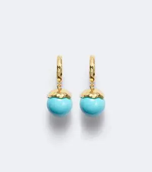 OCTAVIA ELIZABETH Orb 18kt Earrings With Turquoise