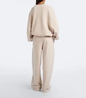 Jacquemus Corso Cotton Fleece Sweatpants - Beige